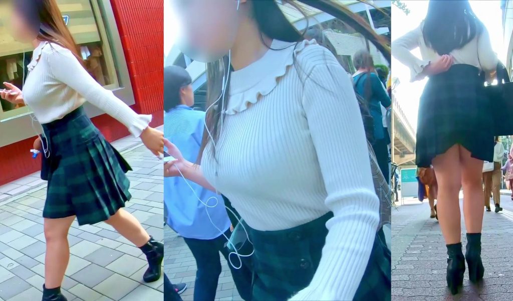 No.303プルン×2のふっくら巨乳を揺らしまくって街中を散策中のお嬢さんに密着取材 – JPORU